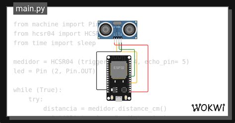 Sensor De Distancia O Ultrasonico Hc Sr04 Wokwi Esp32 Stm32 Arduino