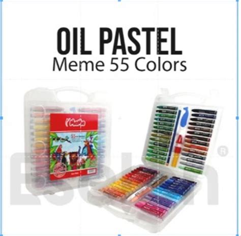 Crayon Meme 55warna Oil Pastel Meme Crayon Meme Lazada Indonesia