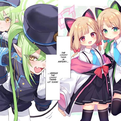 Their battle will be legendary! (Saiba and Tachibana twins by Tsurugi and Byou) : r/BlueArchive
