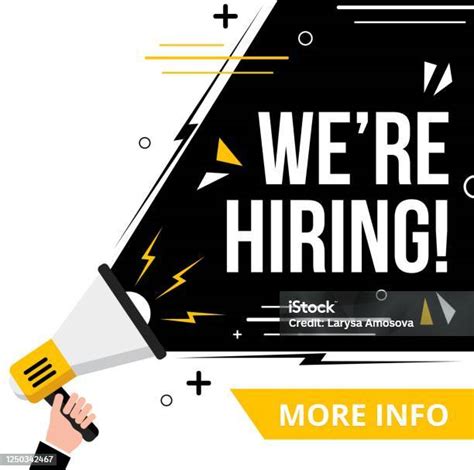 배너 또는 포스터 더 많은 정보 템플릿을 채용하고 있습니다 구인 중에 대한 스톡 벡터 아트 및 기타 이미지 구인 중 구인 광고 채용 Istock