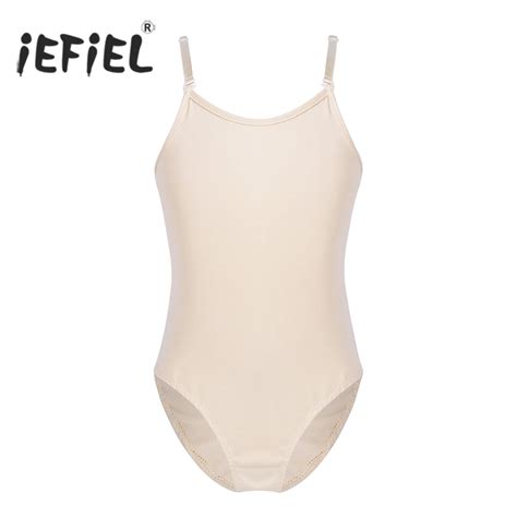 누드 어린이 여아 조절식 어깨 끈 캐미솔 탱크 레오타드 댄스 의상 체조 발레 바디 슈트 Ballet AliExpress