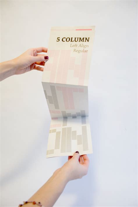 5 Column Grid Typeface Behance