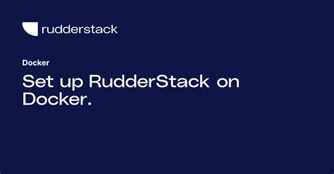docker rudderstack docs