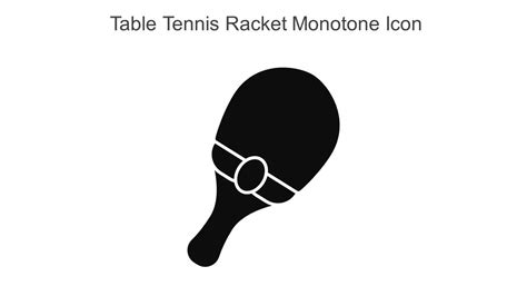 Table Tennis Racket Monotone Icon In Powerpoint Pptx Png And Editable Eps Format PPT Template