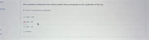 Solved Use Counting To Determine The Whole Number That