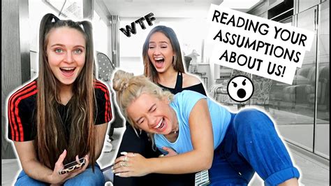 Reading Your Assumptions About Us Wtf W Gracefituk And Gabbyschey