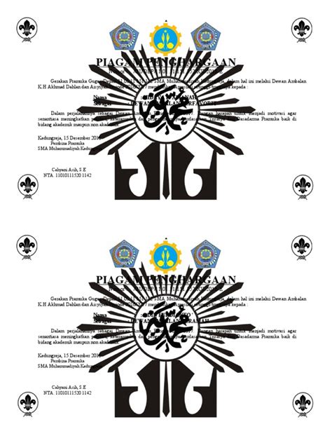 Piagam Penghargaan Senior Pdf