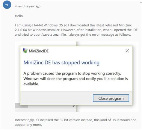 ide crashing · issue 75 · minizinc minizincide · github