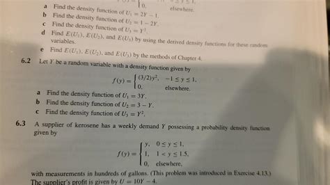 Solved a с e o elsewhere Find the density function of Chegg
