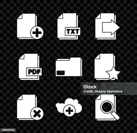 새 파일 추가 설정 Txt 문서 다음 페이지 화살표 삭제 클라우드 검색 Pdf 및 폴더 아이콘이 있는 문서 벡터 0명에 대한 스톡 벡터 아트 및 기타 이미지 Istock