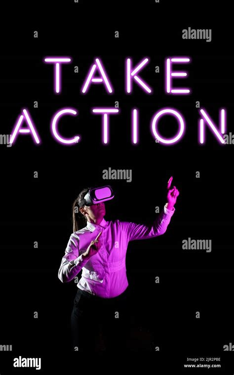 Conceptual Caption Take Action Internet Concept Supporting What You Say Not Just Words But