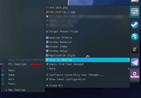 Virtual Desktop Issue In Garuda Linux Apps Carry Over To New Desktops Unsupported Software
