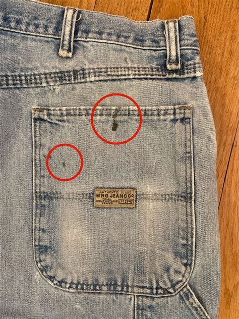 Vintage Wrangler Wide Leg Carpenter Jeans 90s Distre Gem