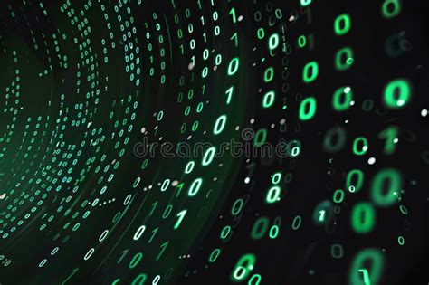 Generative Ai Illustration Digital Data Streams Flow Into Each Other