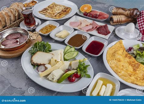 Traditional Turkish Breakfast Table Serpme Kahvalti Turkish Style
