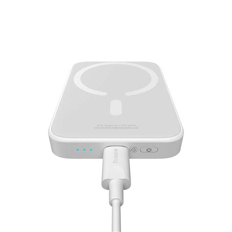 Baseus Magnetic Mini Mah W Wireless Power Bank White Savemart