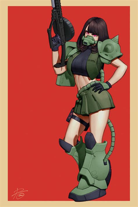 Zaku Ii Gundam And More Drawn By Roviahc Danbooru