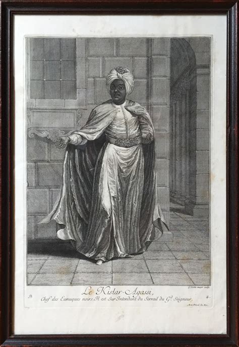 Proantic Kislar Agassi Chef Des Eunuques Noirs Gravé Par G Scotin