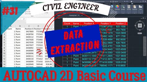 Autocad Data Extraction To Excel How To Export Data From Autocad To