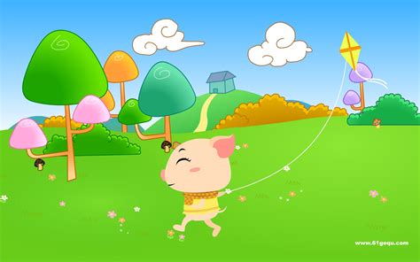 放风筝的小孩简笔画 放风筝的画画 放风筝 第13页 大山谷图库