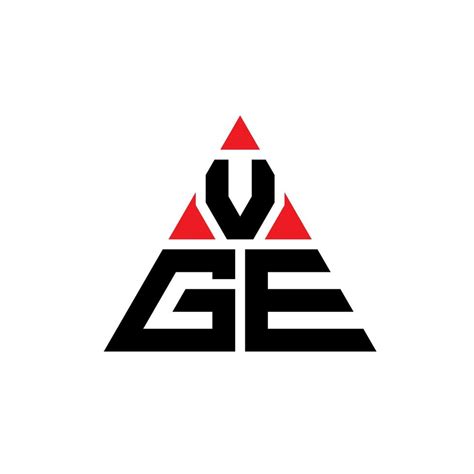 Vge Triangle Letter Logo Design With Triangle Shape Vge Triangle Logo