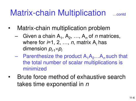 ppt matrix chain multiplication powerpoint presentation free