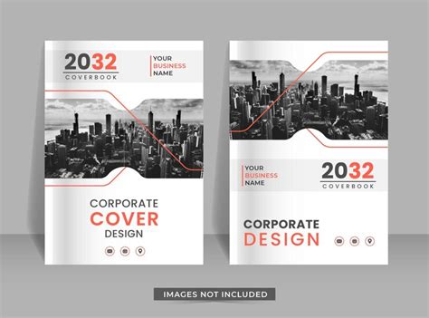 4 크기의 도시 배경 비즈니스 책 표지 디자인 템플릿은 전단지 연례 보고서 잡지 포스터 배너에 적응할 수 있습니다 프리미엄 벡터