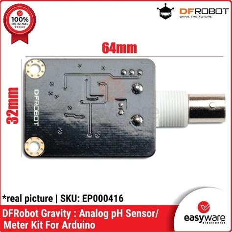 Jual Dfrobot Gravity Analog Ph Sensor Meter Kit For Arduino Original Dan Terpercaya Shopee