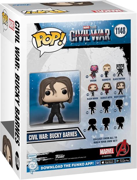 Captain America Civil War Bucky Barnes Amazon Exclusive Funko Pop Mar