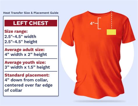 Placement Of Left Chest Logo