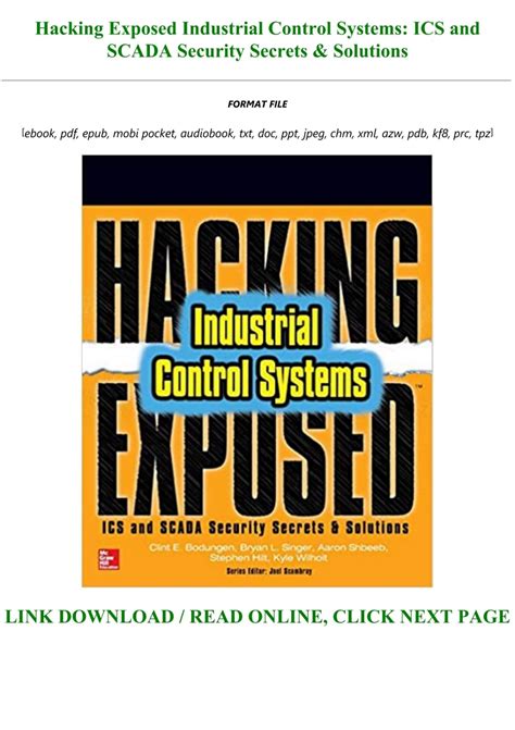[free] [download] Hacking Exposed Industrial Control Systems Ics And Scada Security Secrets