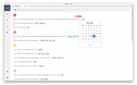 Sleek Todo Manager Linuxlinks
