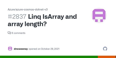Linq Isarray And Array Length · Issue 2837 · Azureazure Cosmos