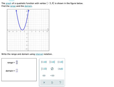Solved The Graph Of A Quadratic Function With Vertex 30