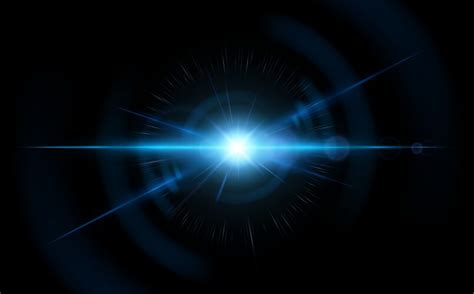 White Glow Light Effect On Transparent Background Vector Image