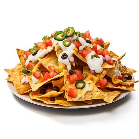 Premium Photo Nachos With White Background High Quality Ultra Hd