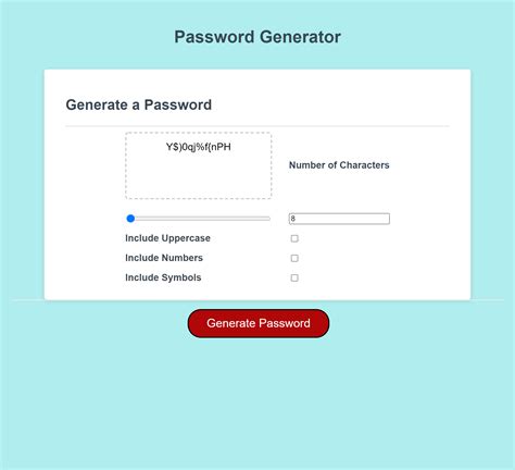 Github Bryantuwagbale Passwordgenerator