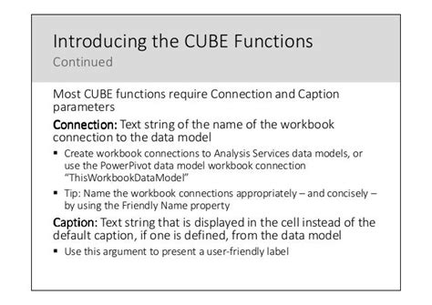 microsoft excel cubefunctions