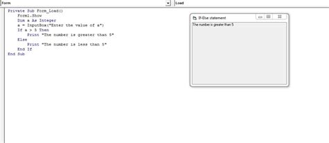 Vb If Else Statement