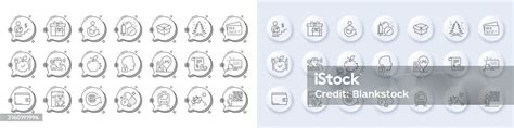 Fluorine Mineral Coffee Maker And Food Delivery Line Icons For Web App Printing Line Icons