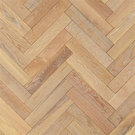 Iceberg Oak Herringbone Smooth 34 In T X 3 In W Light Solid Hardwood