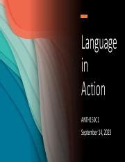 The Intimate Relationship Between Language And Culture Course Hero