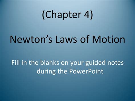 Ppt Ch4 Forces And Newtons Laws Powerpoint