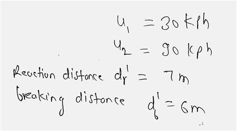 Answered The Sum Of The Breaking Distance When Bartleby