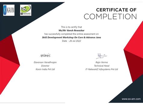 Vansh Rewaskar On Linkedin Javaworkshop Certification Itnetworkz