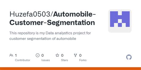 github huzefa0503 automobile customer segmentation this repository