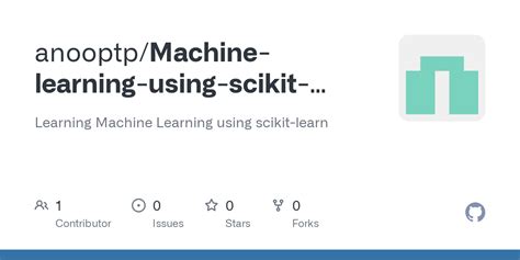 github anooptp machine learning using scikit learn learning machine