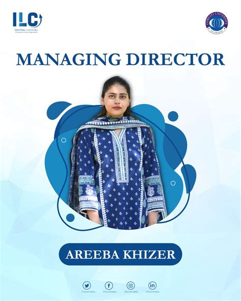 Introducing Areeba Khizer Our Managing Director 🌟 Areeba Khizer Works With Vision