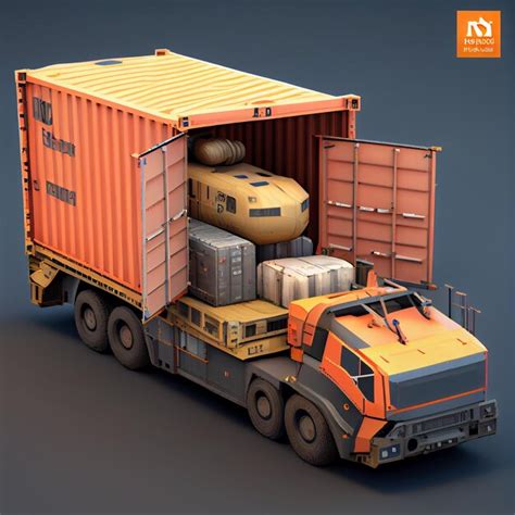 Premium Ai Image Container Cargo For Logistics