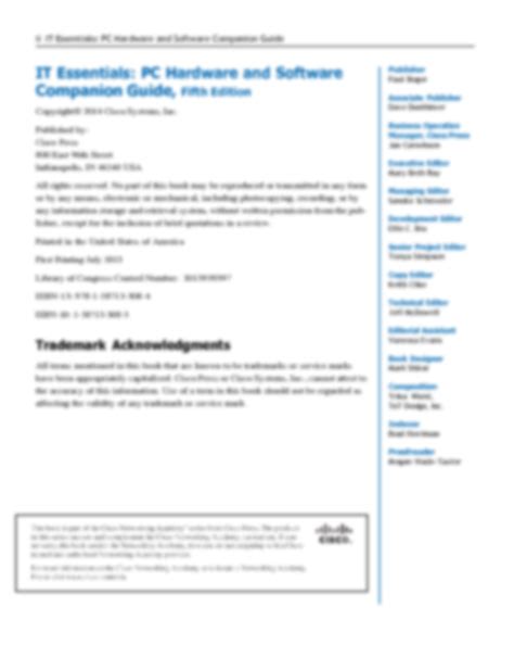 SOLUTION It Essentials Pc Hardware And Software Companion Guide Studypool